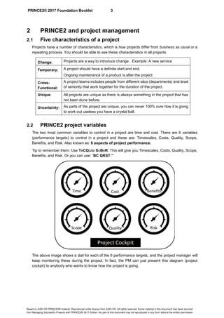 PRINCE2 Foundation Guide - Sample - by Frank Turley | PDF