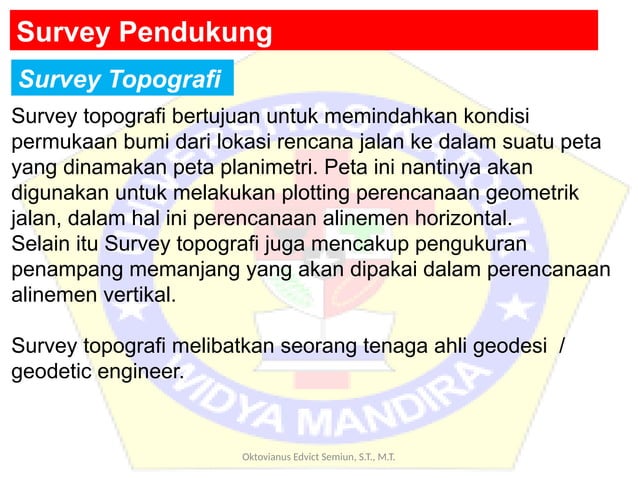 Geometrik Jalan Raya - Dasar Perencanaan Geometrik Jalan | PPT