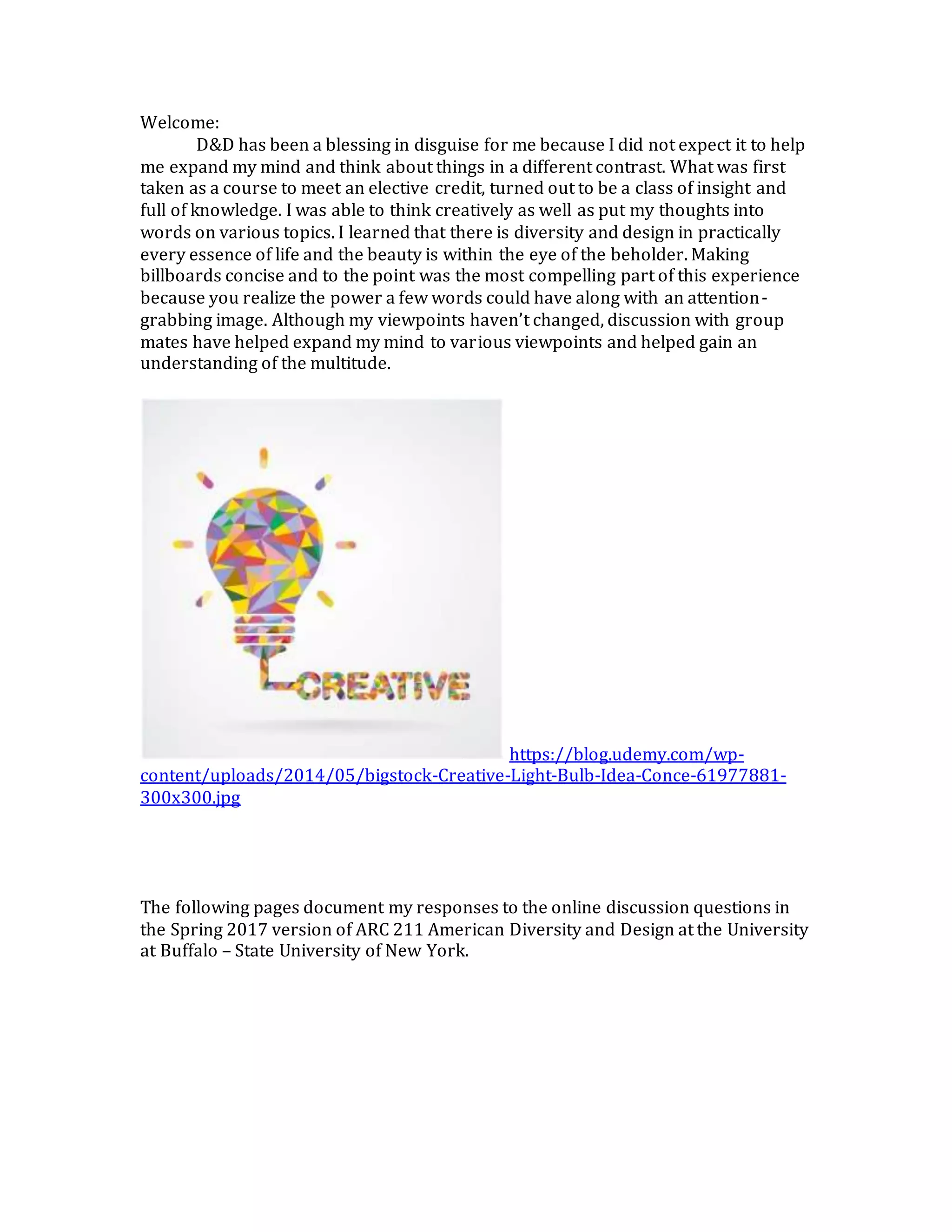 ARC 211: American Diversity and Design: Shelbin George | PDF