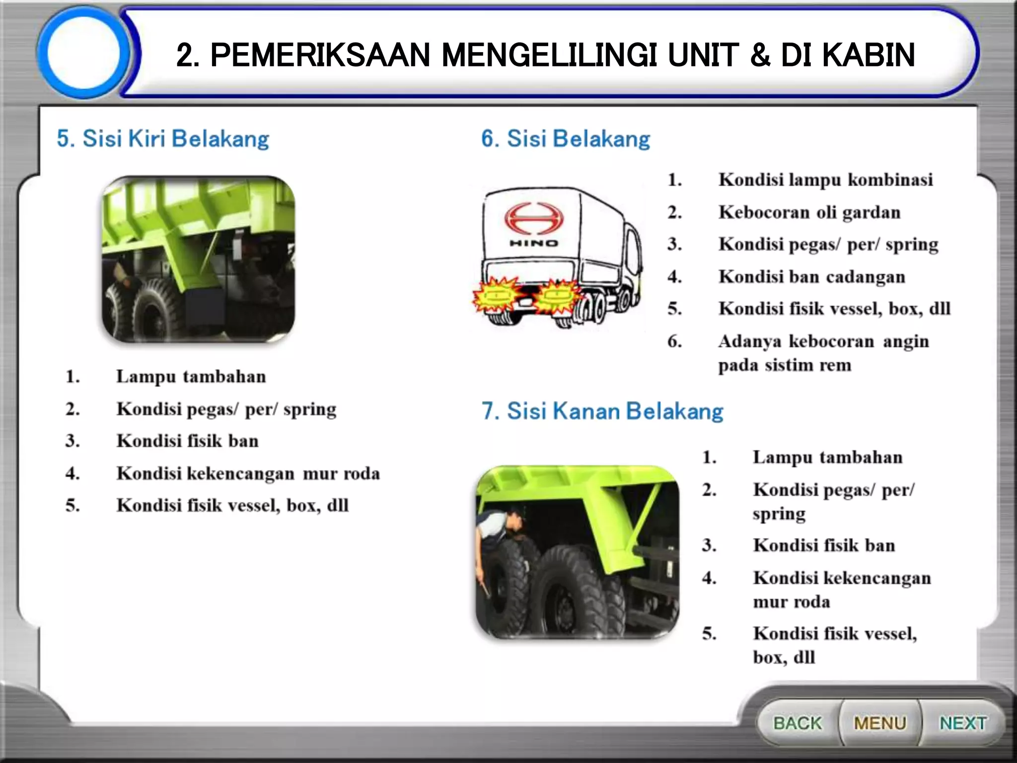 Program Pemeriksaan Harian Dump Truck | PPTX