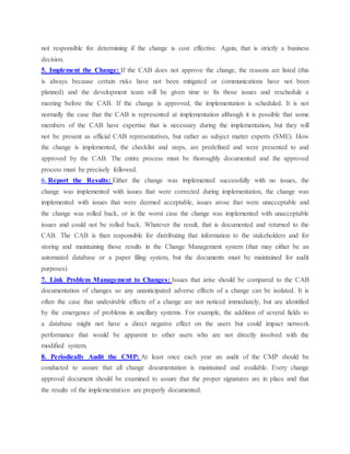 P2 how to develop an it change management program | DOCX