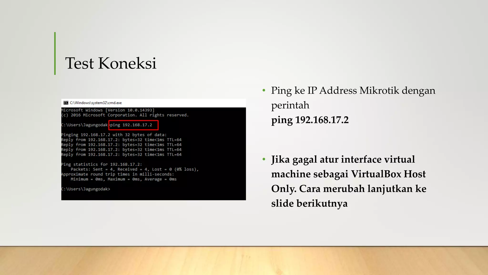 P2 installasi mikrotik di virtual box | PPTX