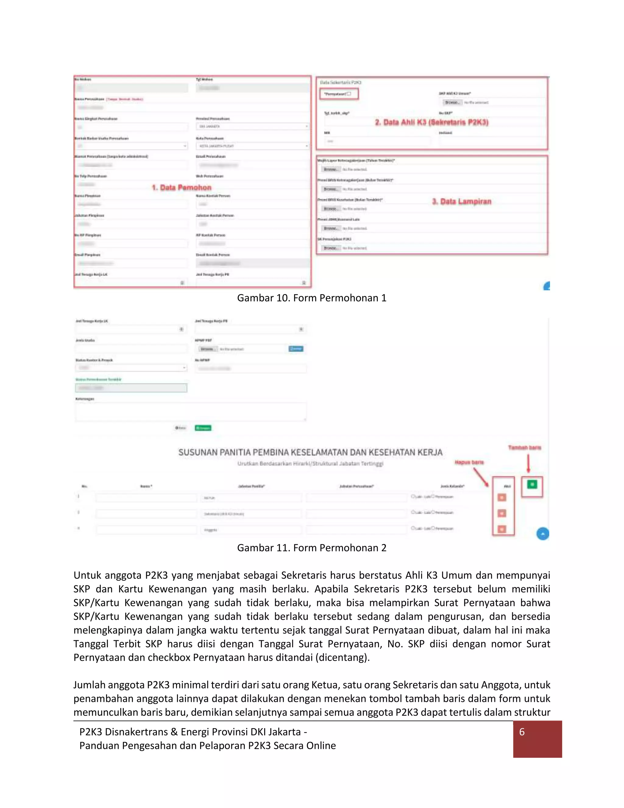 P2K3 DISNAKERTRANS Jakarta | DOCX