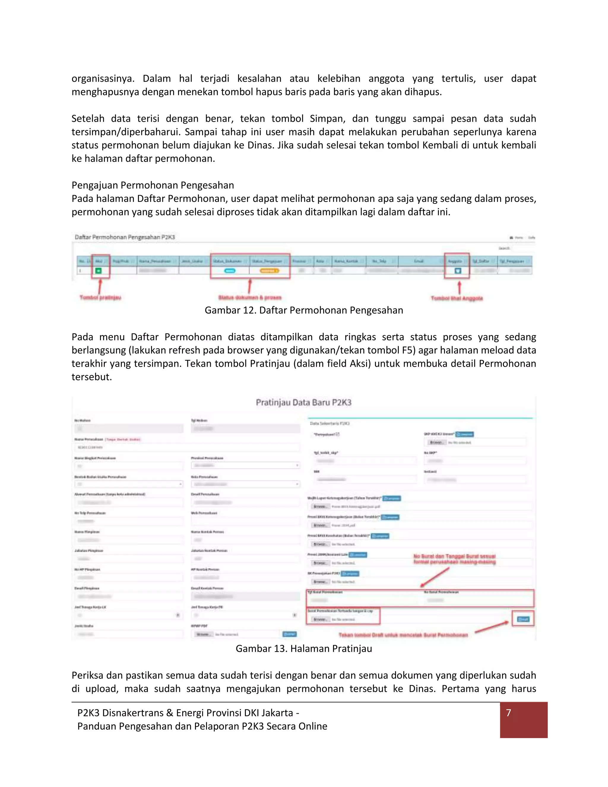 P2K3 DISNAKERTRANS Jakarta | DOCX