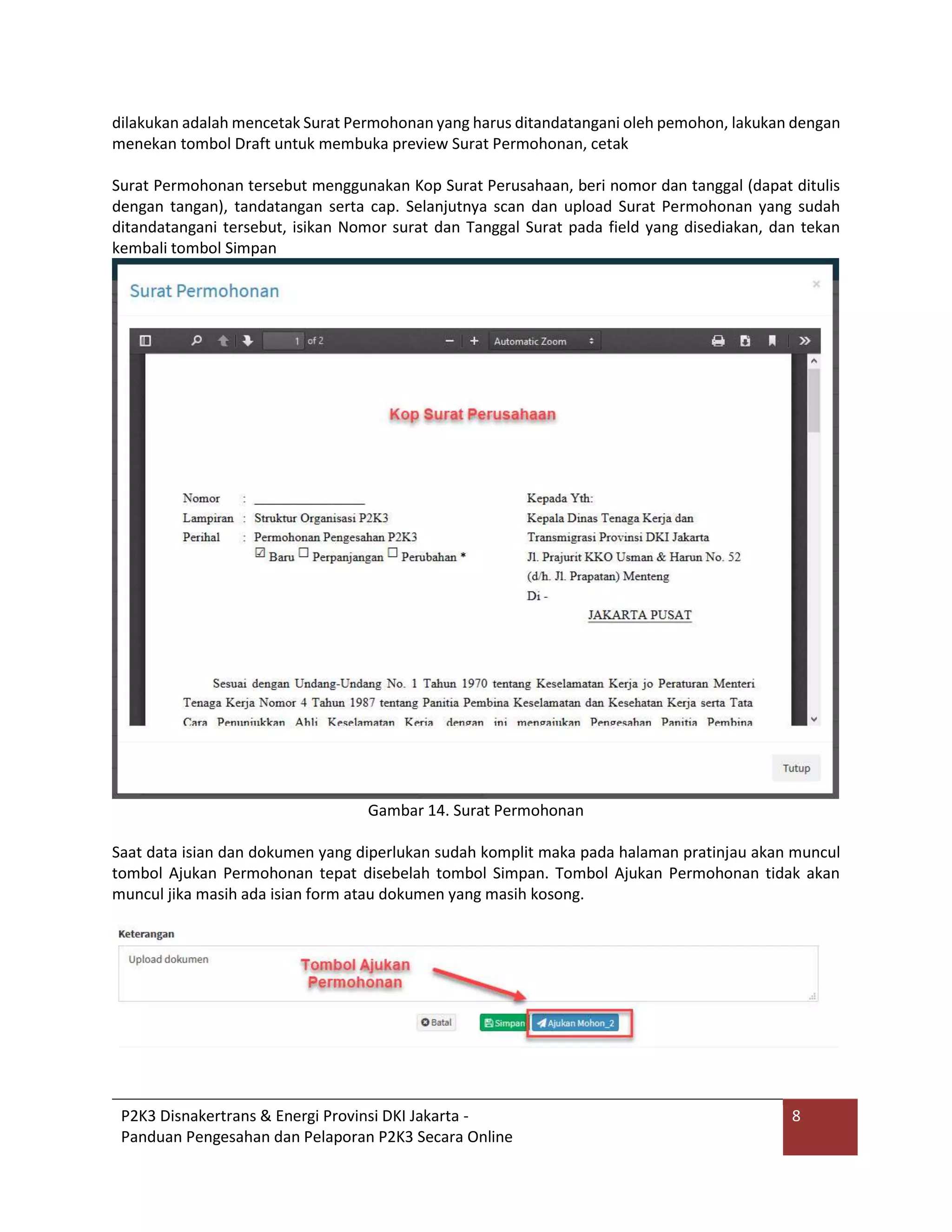 P2K3 DISNAKERTRANS Jakarta | DOCX