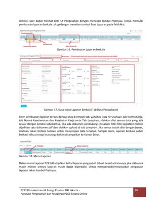 P2K3 DISNAKERTRANS Jakarta | DOCX