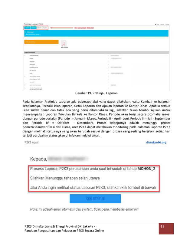 P2K3 DISNAKERTRANS Jakarta | DOCX