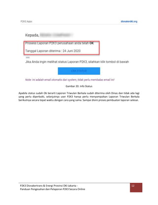 P2K3 DISNAKERTRANS Jakarta | DOCX