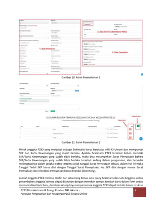 P2K3 DISNAKERTRANS Jakarta | DOCX