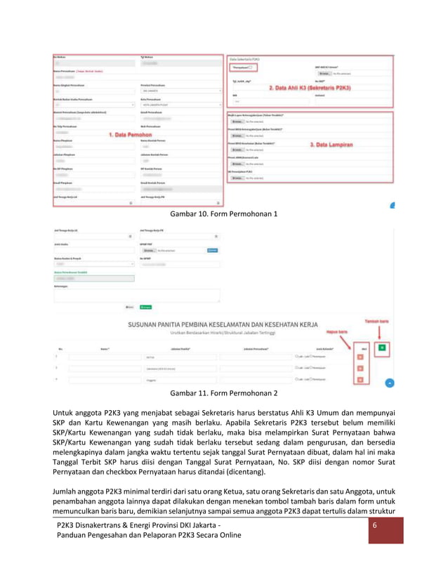 P2K3 DISNAKERTRANS Jakarta | DOCX