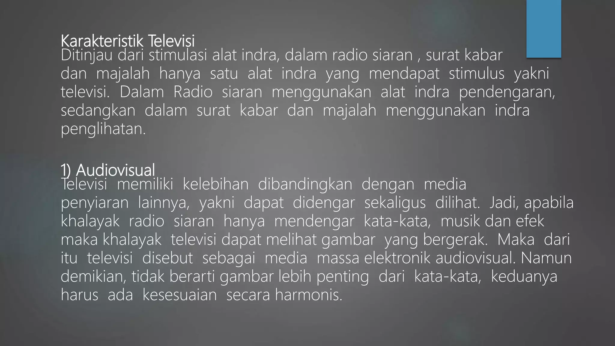 Karakteristik tv | PPT
