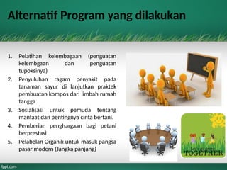 Program Pekarangan Pangan Lestarii (P2L) | PPTX
