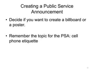 Visual Rhetoric and PSA | PPTX