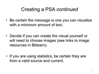 Visual Rhetoric and PSA | PPTX