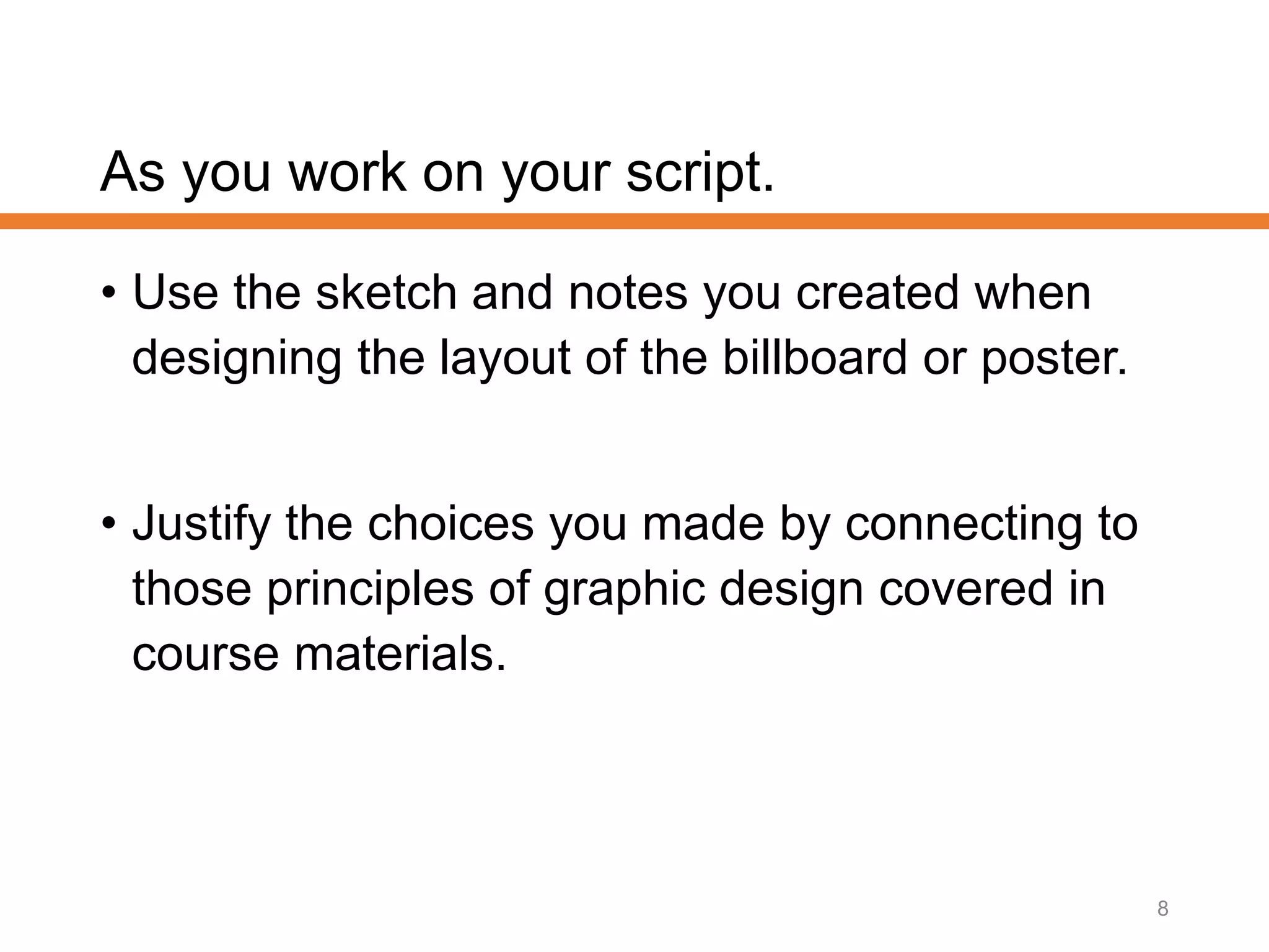 P2 lecture3 screencasting_design_justification_billboardorposter | PPT