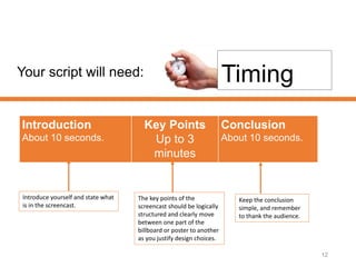 P2 lecture3 screencasting_design_justification_billboardorposter | PPTX | Computing | Technology ...
