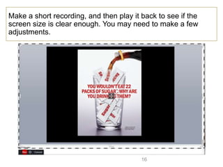 P2 lecture3 screencasting_design_justification_billboardorposter | PPTX | Computing | Technology ...