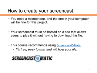 P2 lecture3 screencasting_design_justification_billboardorposter | PPTX | Computing | Technology ...