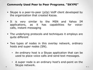Commonly Used Peer to Peer Methods & Applications | PPT