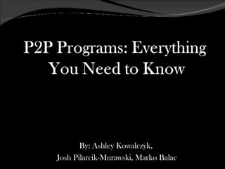 P2P Capstone | PPT