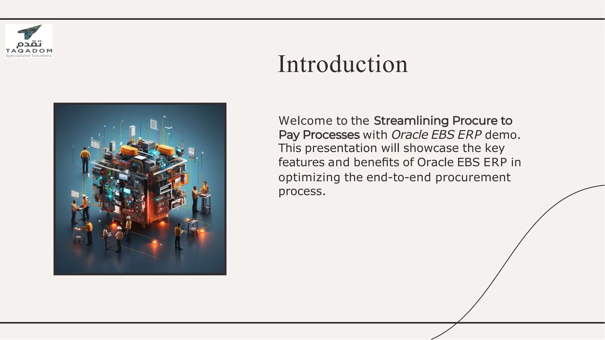 P2P-Demo EBS ERP demo file to client for | PPTX