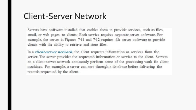 P2P & Client-Server Network | PPT