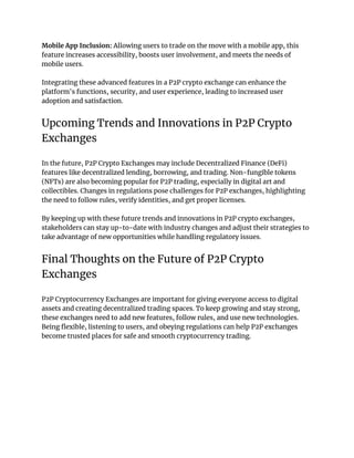 Exploring the Features of a P2P Crypto Exchange in Binance Clone Script | PDF