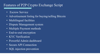 P2P cryptocurrency exchange development - Business ideas for startups.pptx