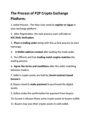 P2P Crypto Exchange Script Development - Coinjoker | PDF