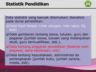 P2 pengantar statistik pendidikan | PDF
