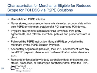 P2PE - PCI DSS | PPTX