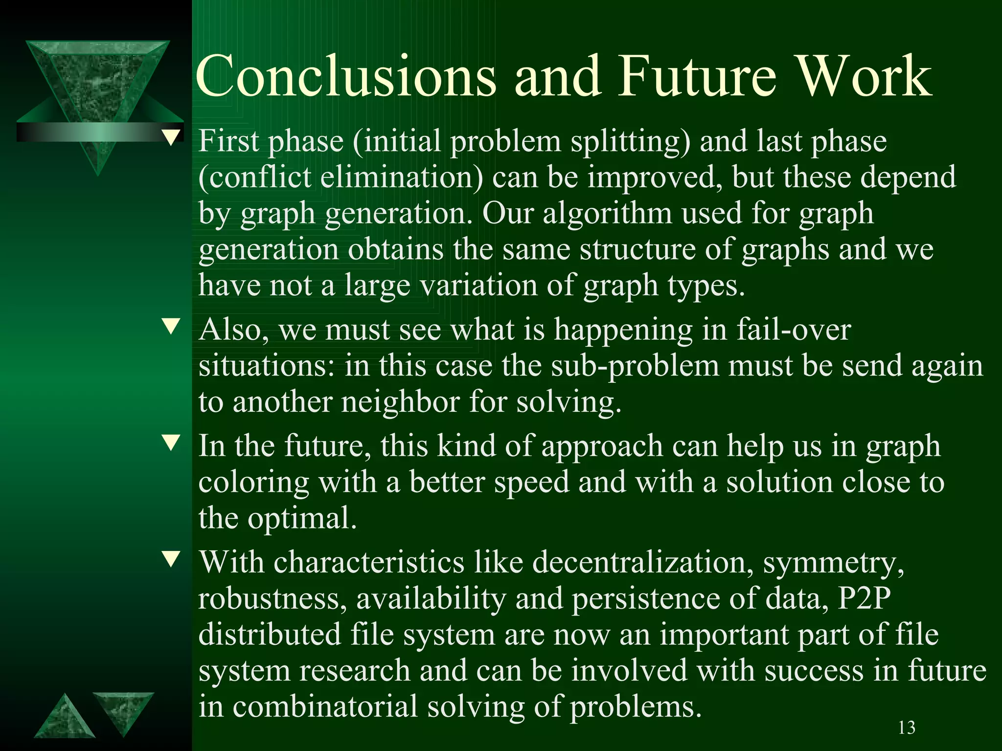 Graph Coloring using Peer-to-Peer Networks | PPT