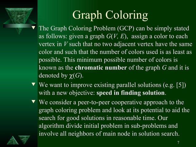 Graph Coloring using Peer-to-Peer Networks | PPT Graph Coloring using Peer-to-Peer Networks | PPT