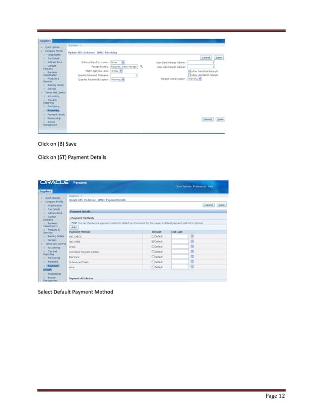 P2P Cycle -Oracle Apps | PDF | Credit Cards | Personal Debt
