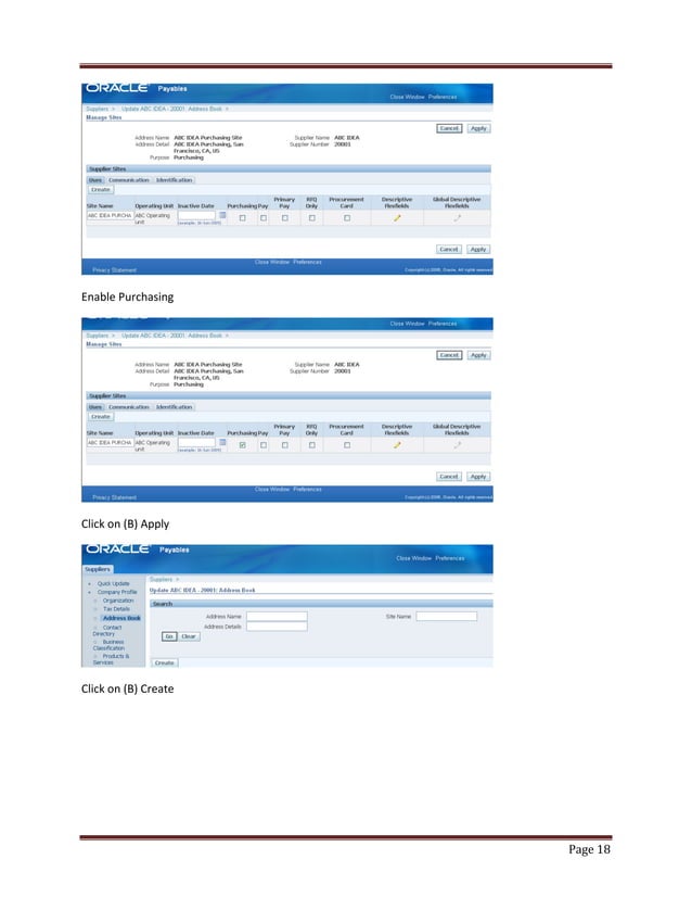 P2P Cycle -Oracle Apps | PDF | Credit Cards | Personal Debt