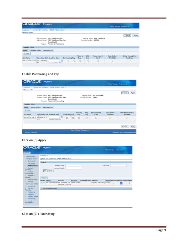 P2P Cycle -Oracle Apps | PDF | Credit Cards | Personal Debt