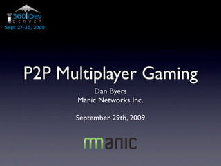 P2P Multiplayer Gaming | PDF | Computer Networking | Computing