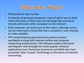 P2p networks | PPT
