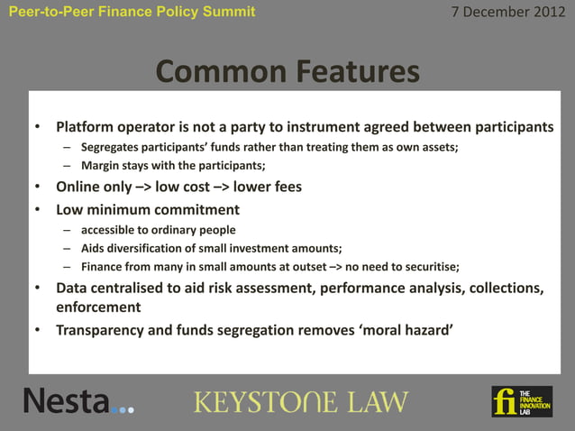 How P2P Finance Models Work: Risks, Controls and Regulatory Barriers | PDF