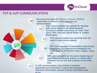 Difference between ‘P2P’ and ‘A2P’ messaging. What can we expect from this space in the future ...