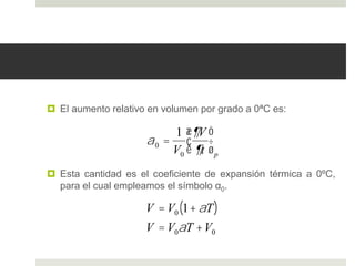 COEFICIENTE DE EXPANSIÓN TÉRMICA DE LOS GASES | PPTX
