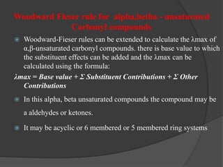 woodward fieser rule | PPTX