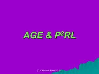 P2RL - Formula for Successful Career by Dr. Ashutosh Karnatak | PPT