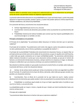 LA PREVISIÓN | PDF