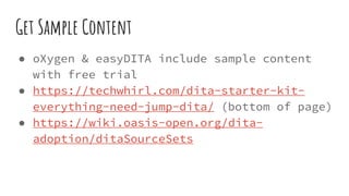 Learning DITA on your Own | PPT