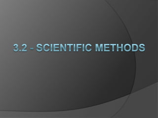 P3.3 Scientific Models | PPTX