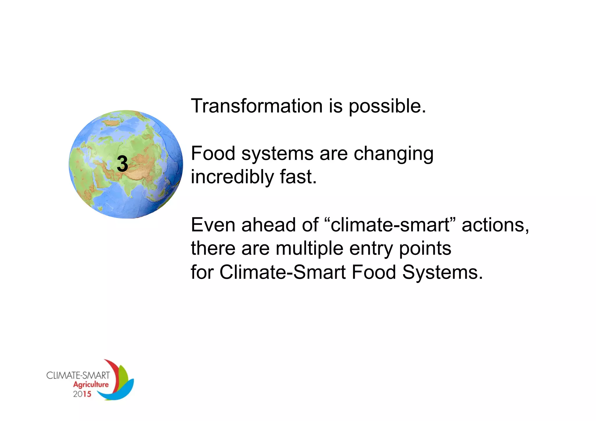 Climate-smart food systems | PDF | Agriculture | Industries