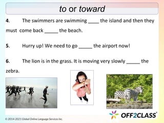 Teaching Prepositions Of Movement — Free ESL Lesson Plan | PPTX