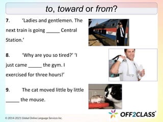 Teaching Prepositions Of Movement — Free ESL Lesson Plan | PPTX