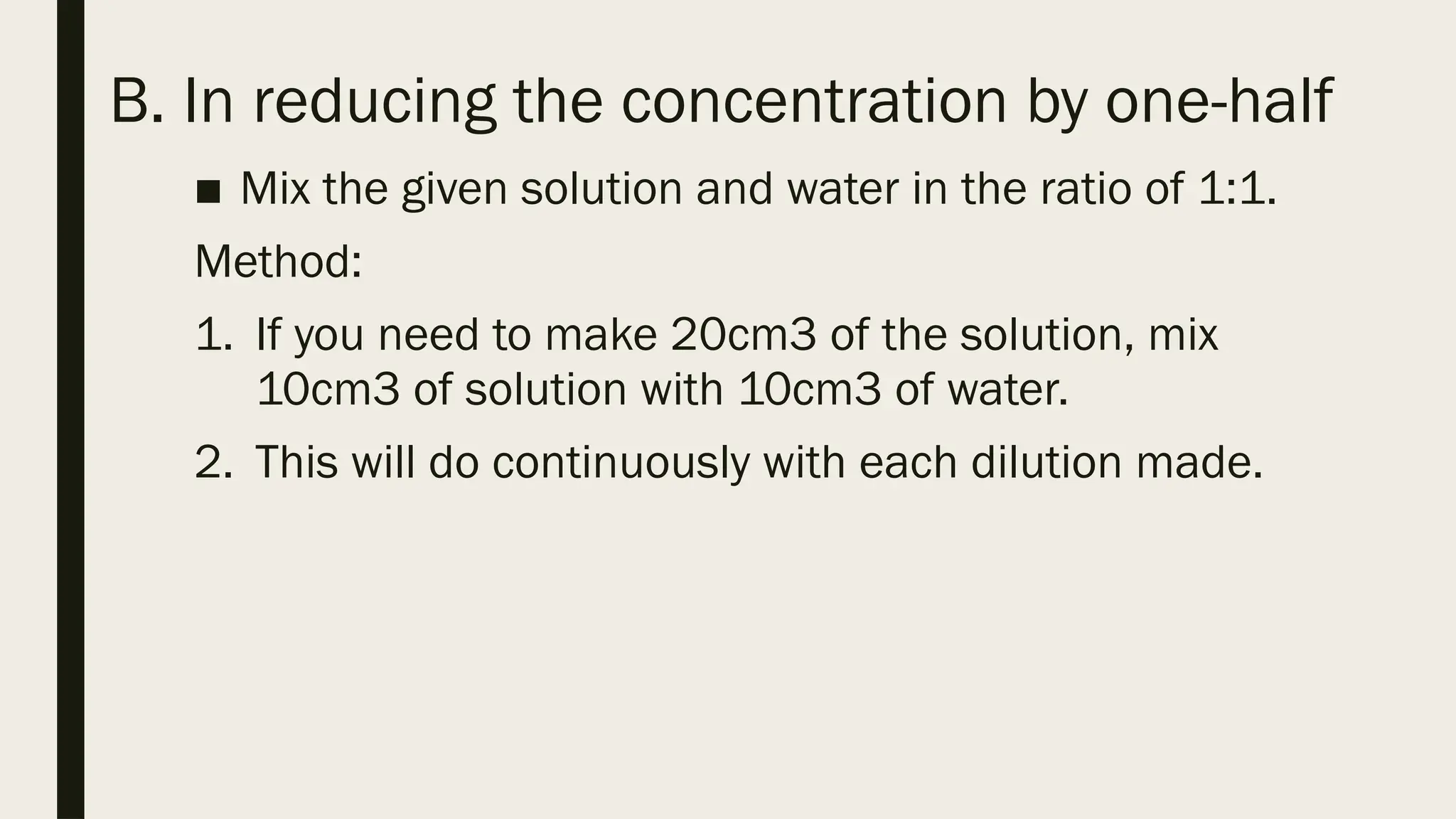 AS P3 different types of dilution lecture | PPTX
